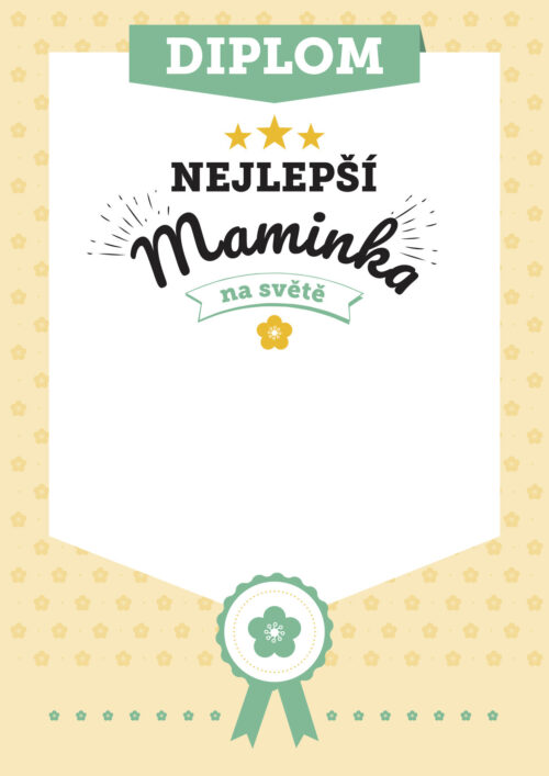 Diplom pro maminku s vlastním věnováním - LaMuse.cz